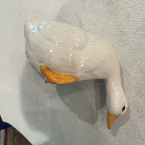 Vintage | Accents | Vintage 9s Cottagecore Goose Looking Over Shelf ...